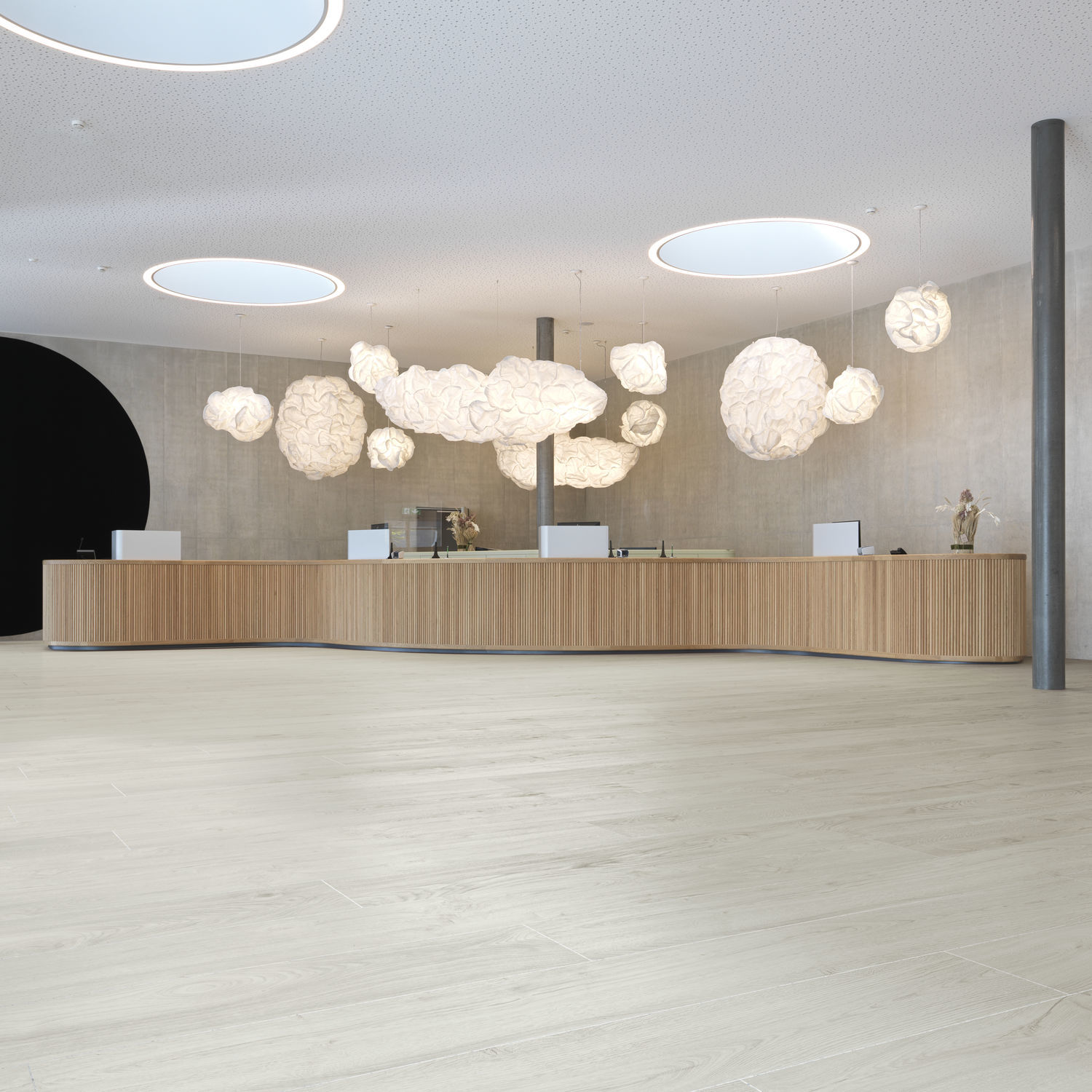 Eiche-Laminatboden - SMOOTH - Swiss Krono / GRAND selection - schwimmend / Holzoptik / für ...