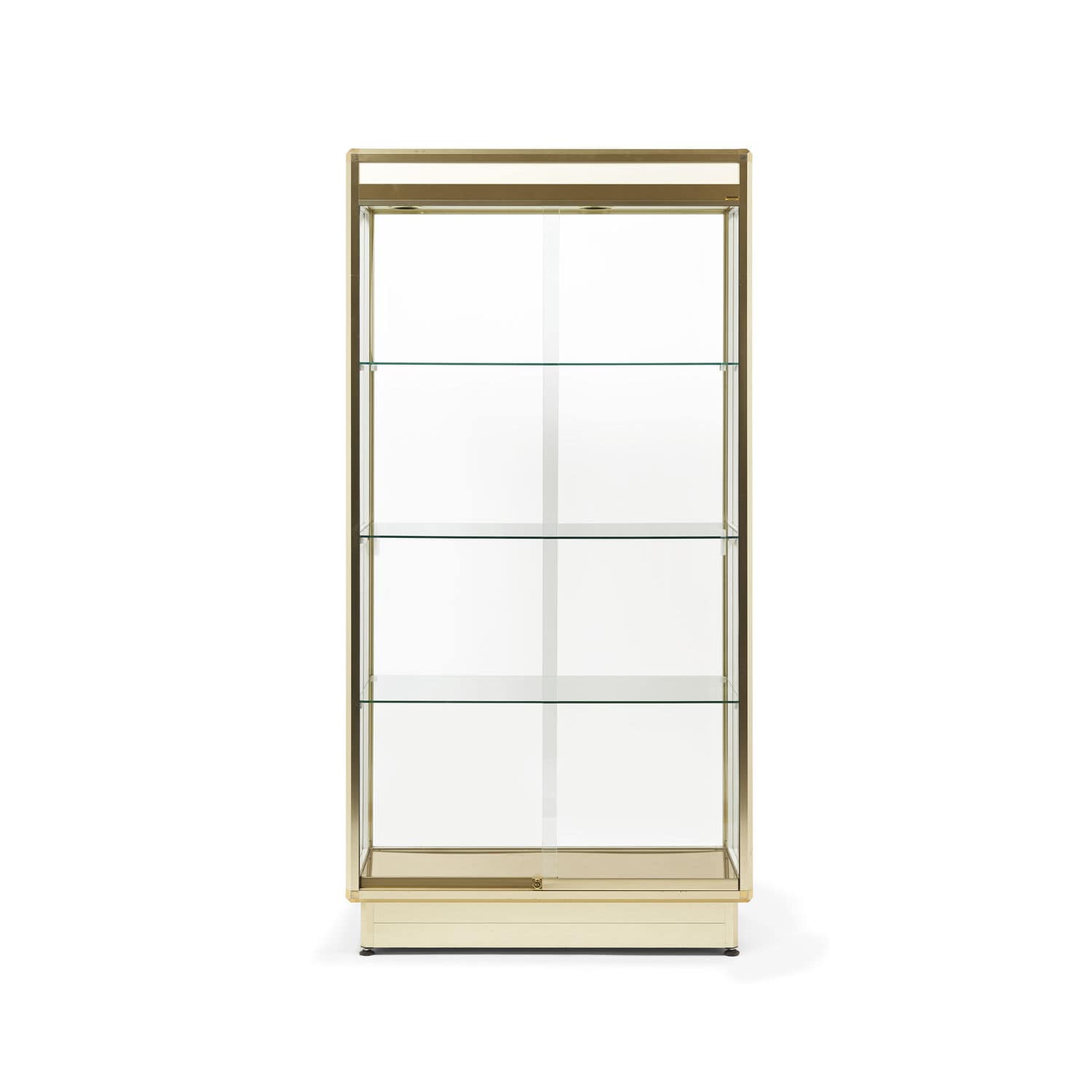 Moderne Vitrine - HAUTE V1 DORÉE - SARAZINO VITRINES - Aluminium ...