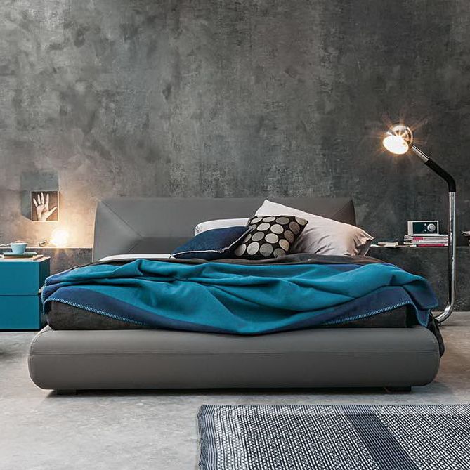 Doppelbett - FELIX - Morassutti Arredamenti - modern / Polster / Leinen