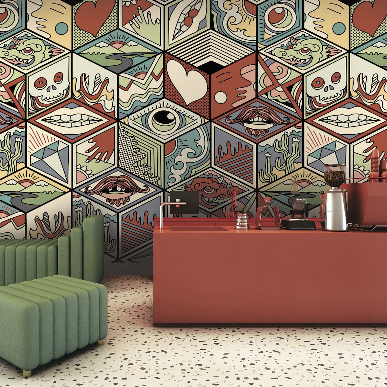 Tapete / originelles Design - ARTISTA AR3907 - LGD01 décor mural sur ...