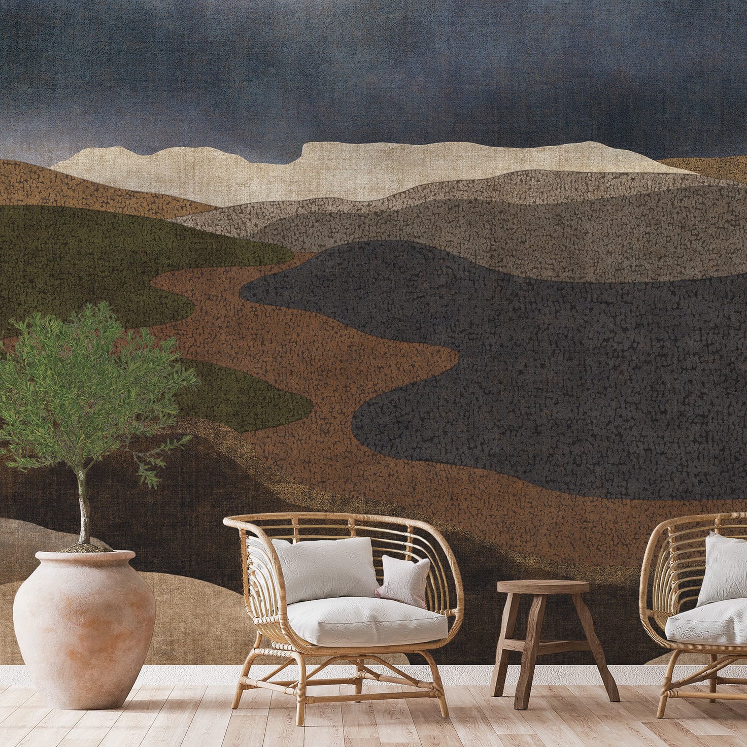 Moderne Tapete - GOBI - LGD01 décor mural sur mesure - Naturmotiv ...