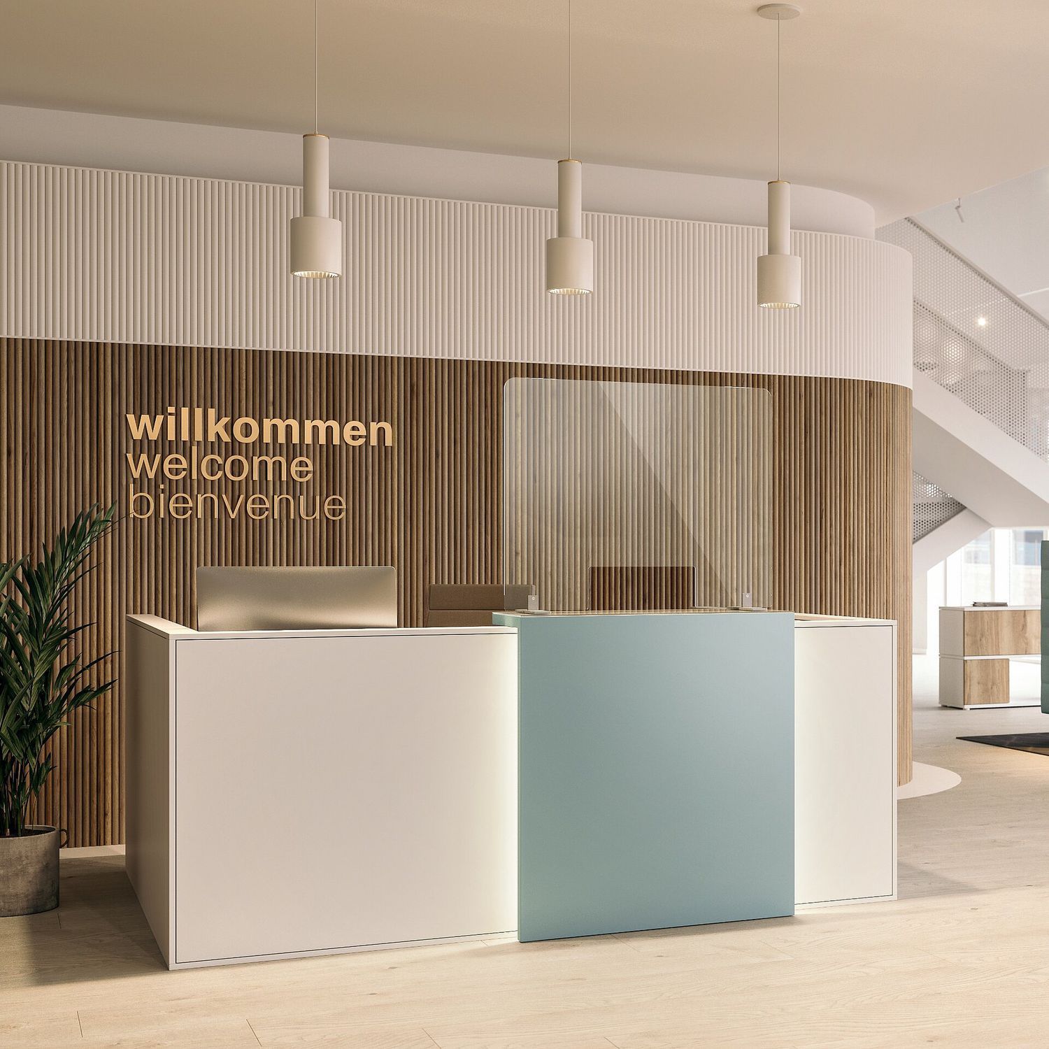Tisch-Bürotrennwand - VITECO - ASSMANN BÜROMÖBEL GMBH & CO. KG - aus ...