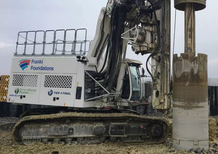 Bohrpfahl - LARGE DIAMETER - FRANKI FOUNDATIONS BELGIUM - Beton / Stahl ...