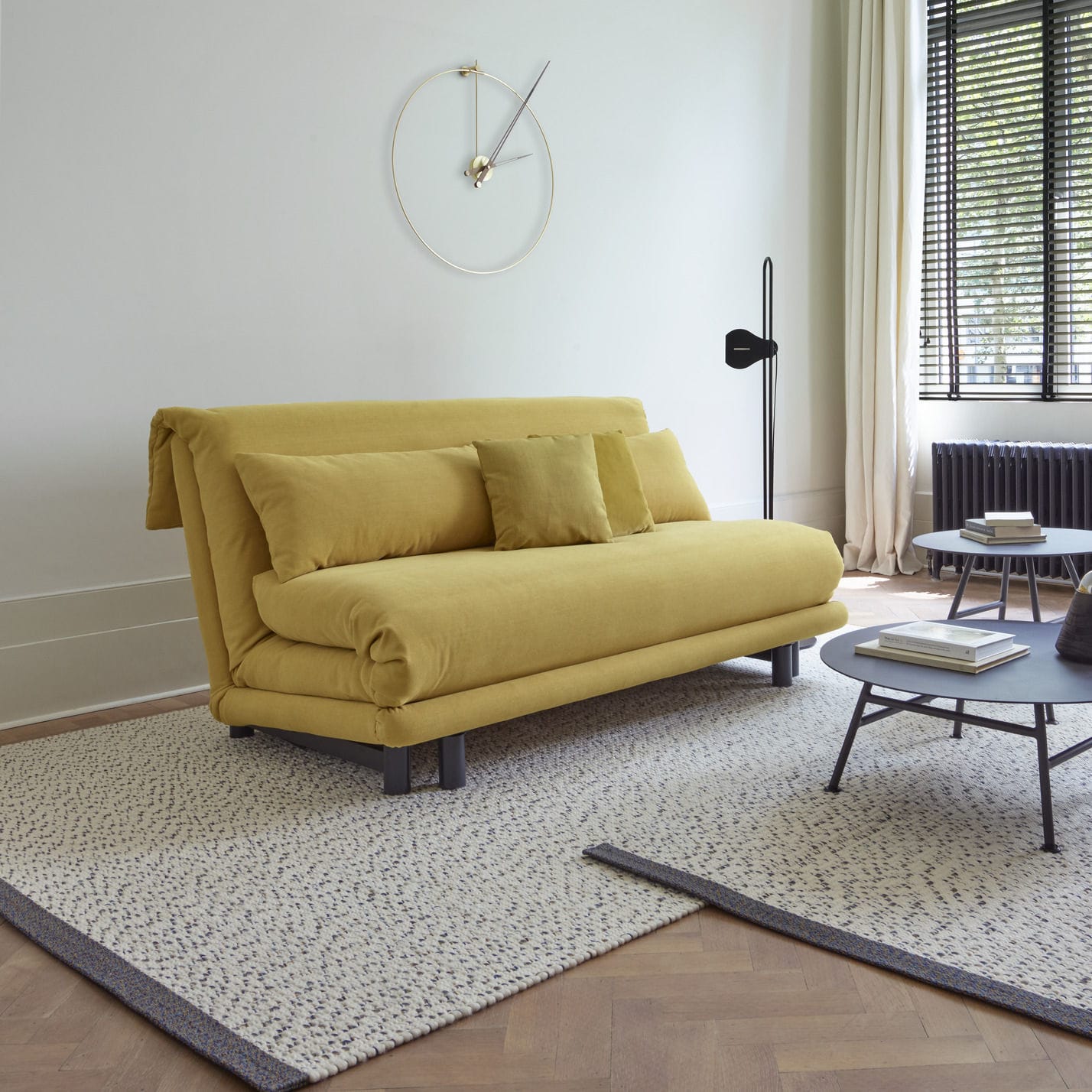 Bettsofa - Multy - Ligne Roset France - modern / Polyester / grau