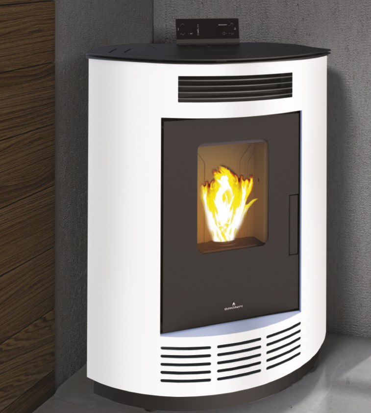 Pelletkaminofen - NINA - Bronpi - 5 kW...10 kW / 0 - 5 kW / bodenstehend