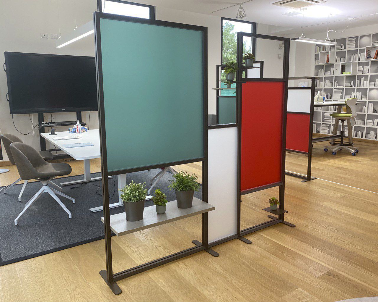 Abnehmbare Trennwand - TETRIXQ180 - STUDIO T - modular / Aluminium ...