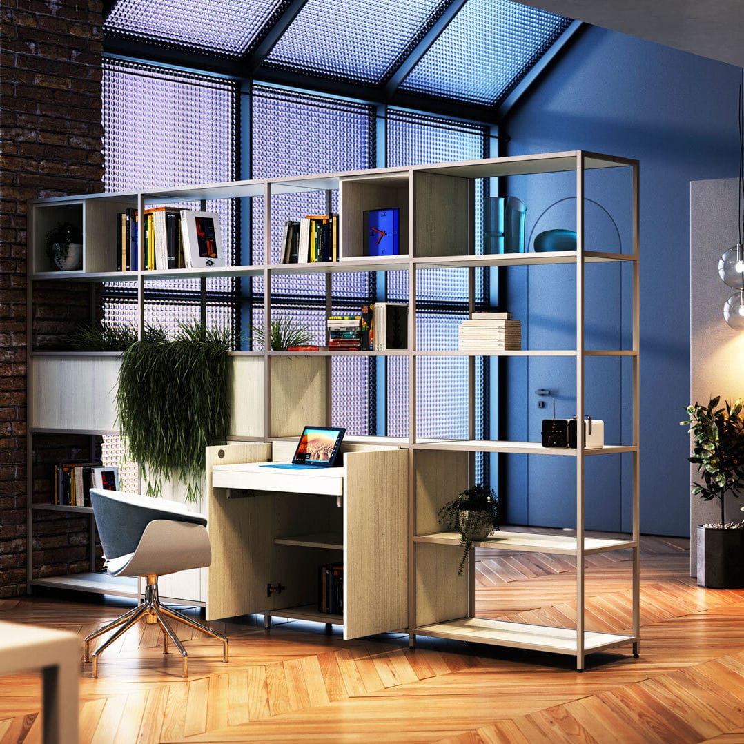 Selbsttragendes Regal - SMART - Styloffice S.p.a. - modern / Metall / Holz