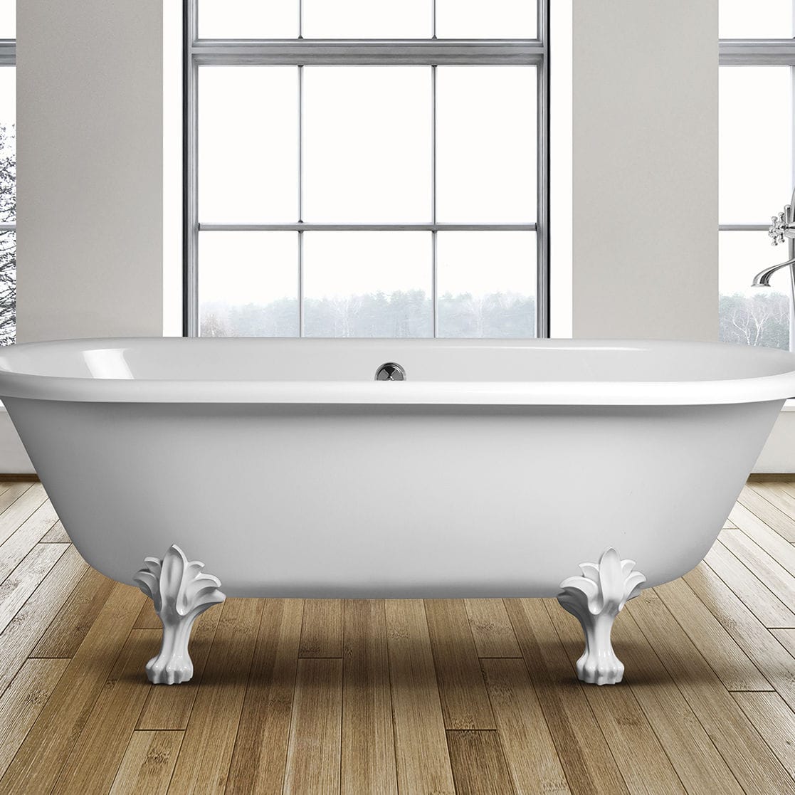 Ovale Badewanne - RETRO NEW AGE - AQUAdesign - auf Füßen ...