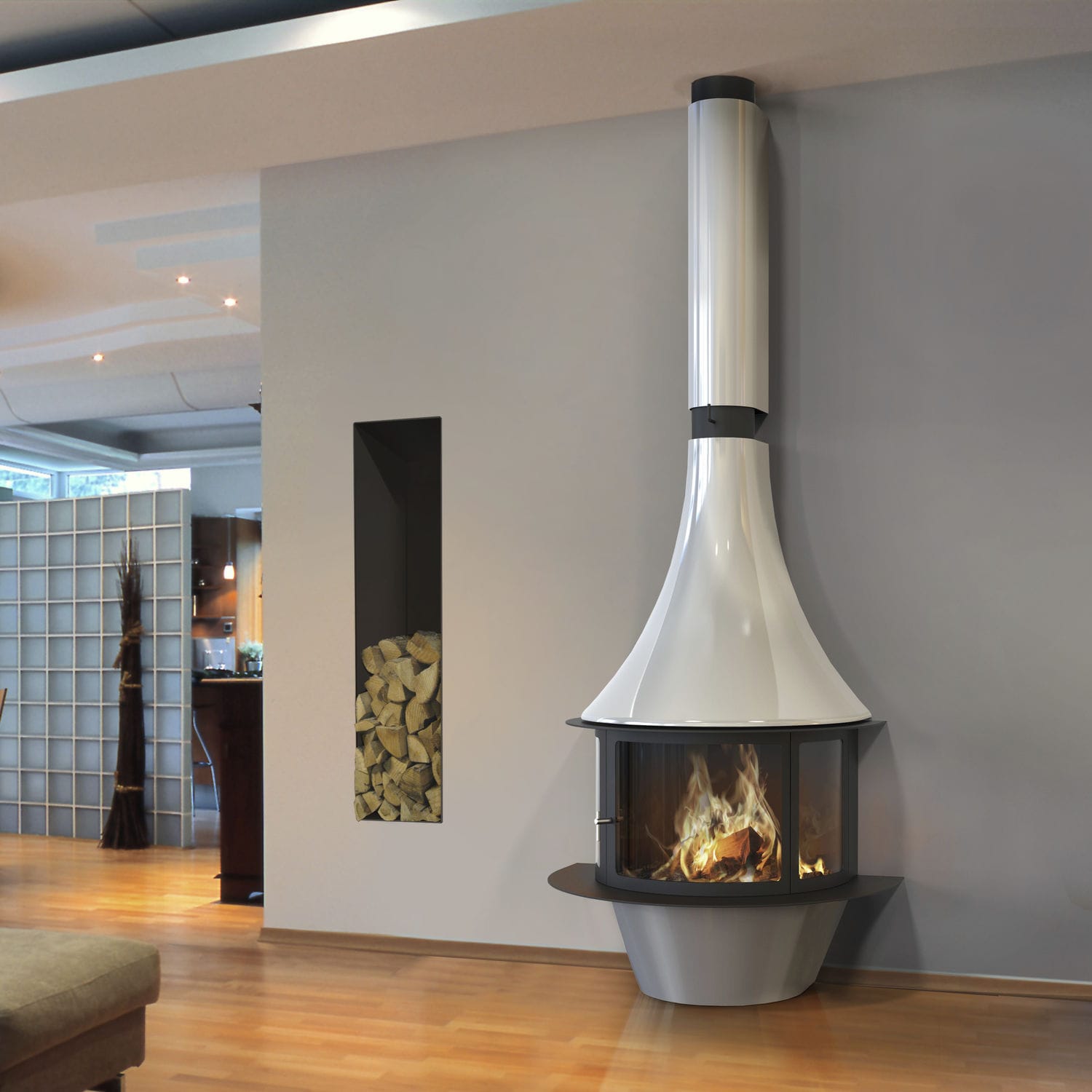 Holzkamin - LORENA - TRAFORART - Gas / Bioethanol / modern
