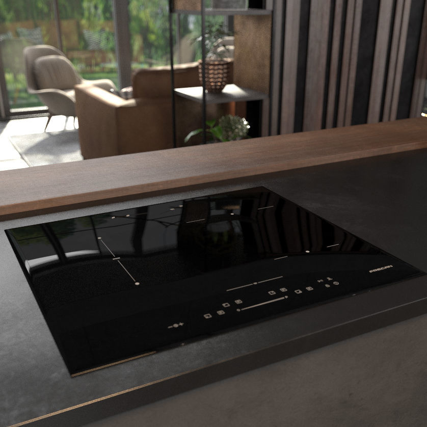 Induktionskochfeld - H-Connect 604 Slider Bridge - Frecan - mit 4 ...