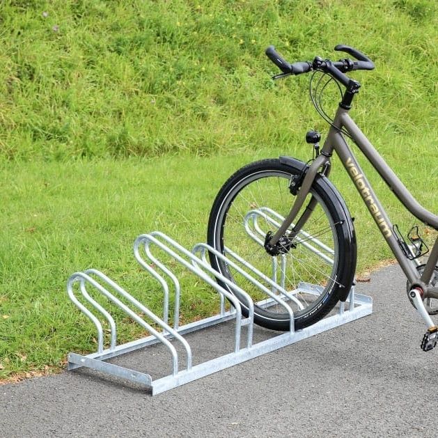 Bodenstehender Fahrradständer - 2054 - wsm Raumsysteme - galvanisiertem Stahl ...