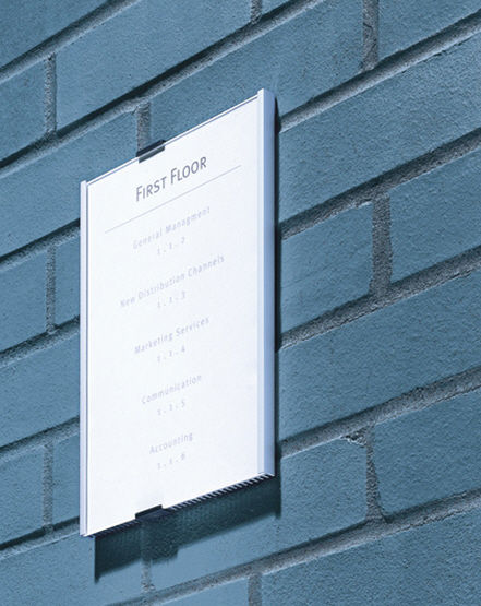 Wandmontiertes Schild - INFO SIGN : 4807 - DURABLE - Aluminium / für ...