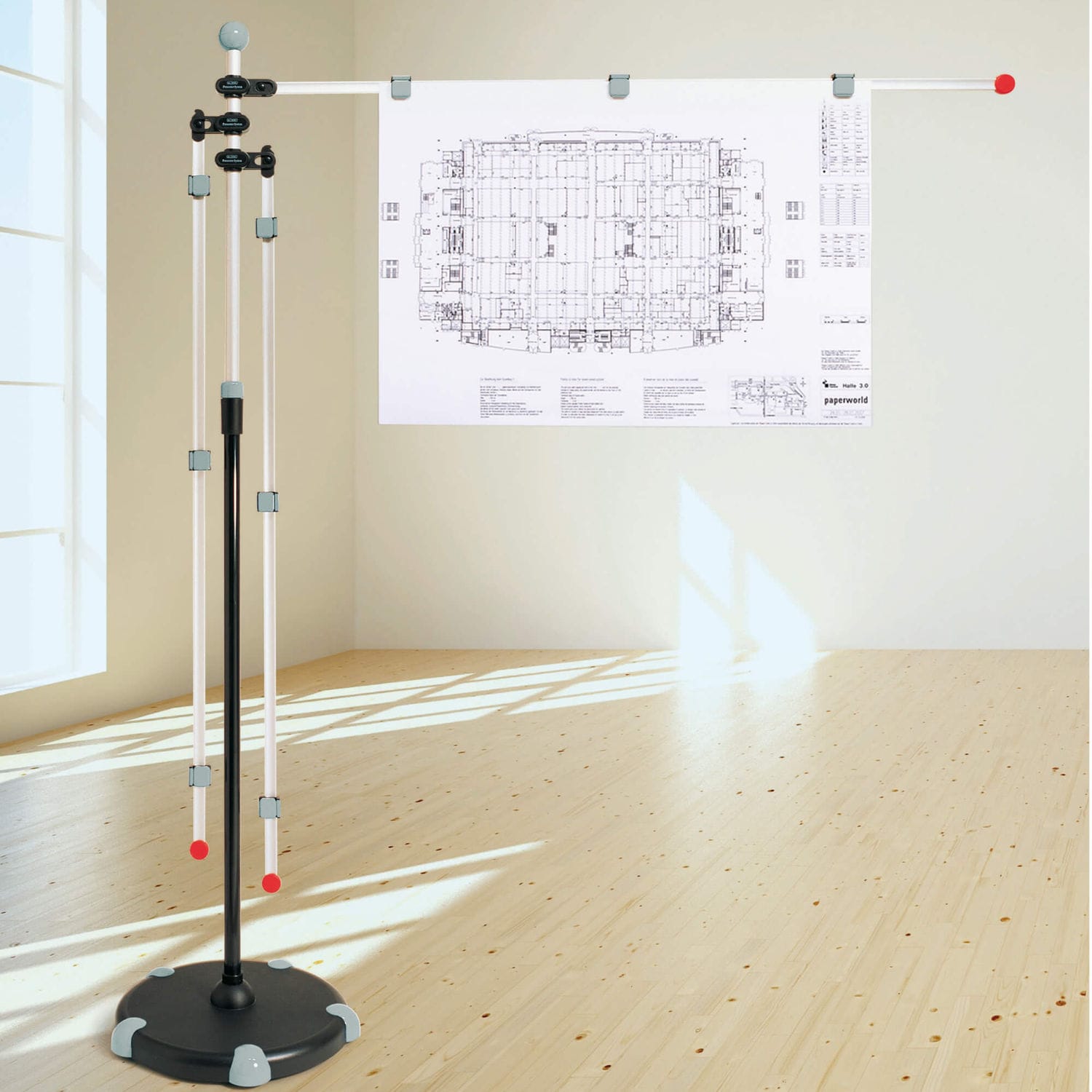 Bodenstehender Werbeträger - MAUL Planhalter - MAUL - freistehend / für ...