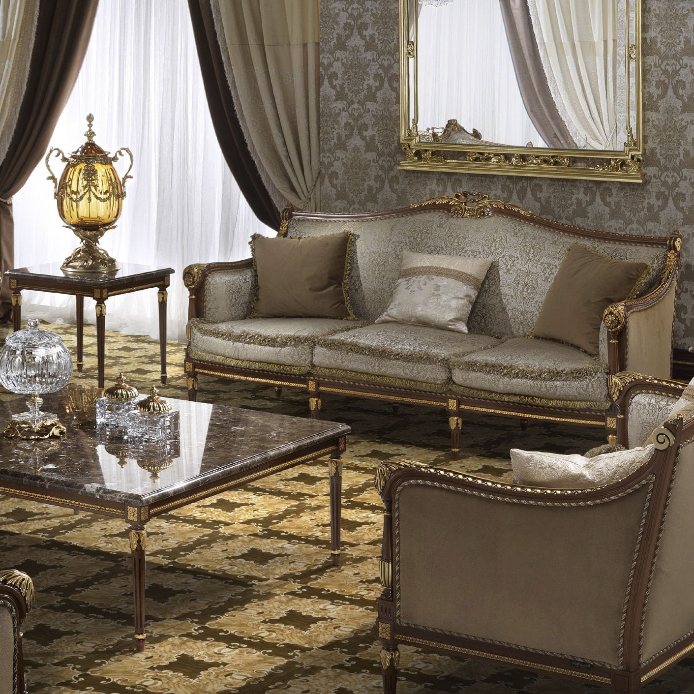 Stil-Sofa - 14420 - Modenese Luxury Interiors - Stoff / handgefertigt ...