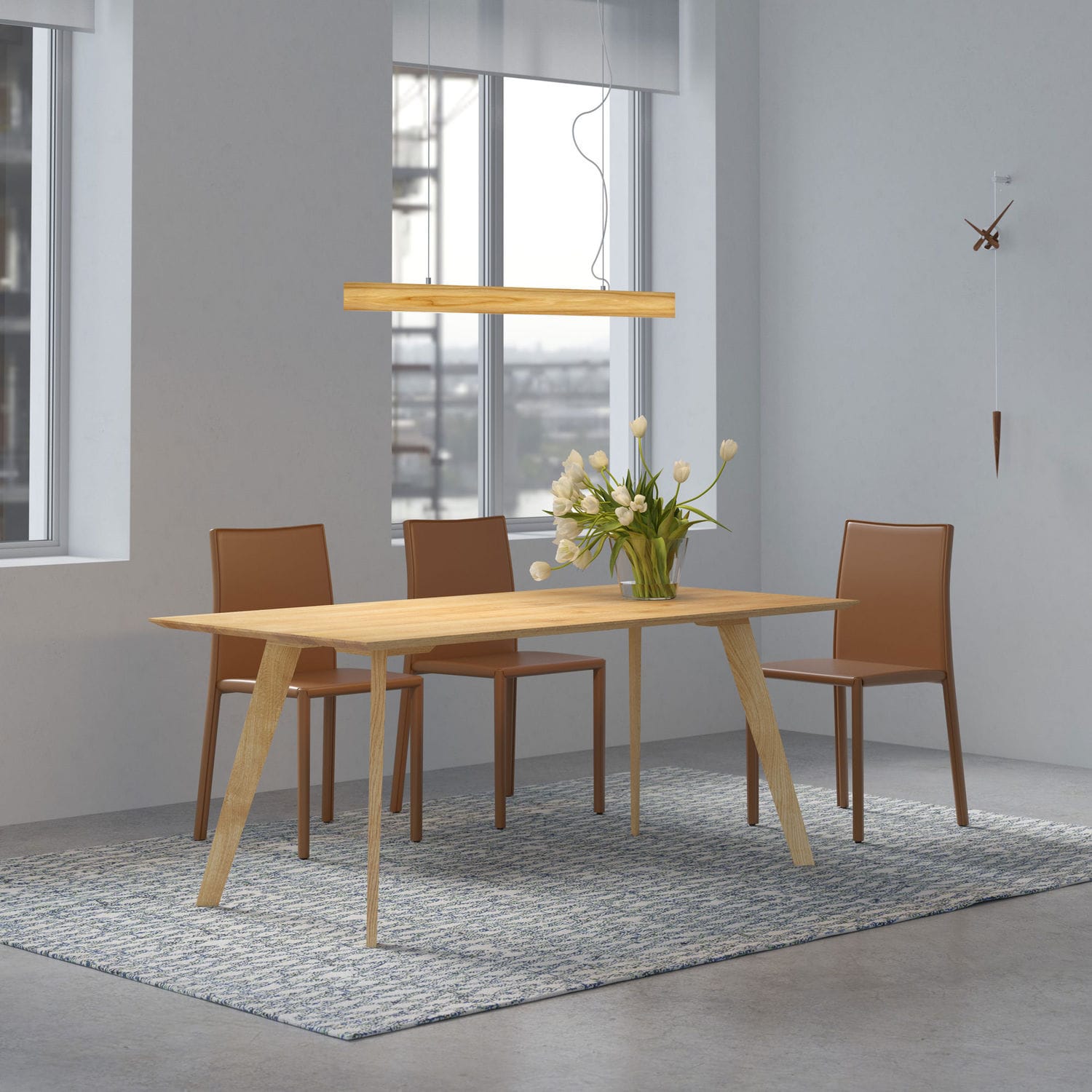 Moderner Tisch - CITIUS FRAMELESS - vitamin design - Eiche / Massivholz ...
