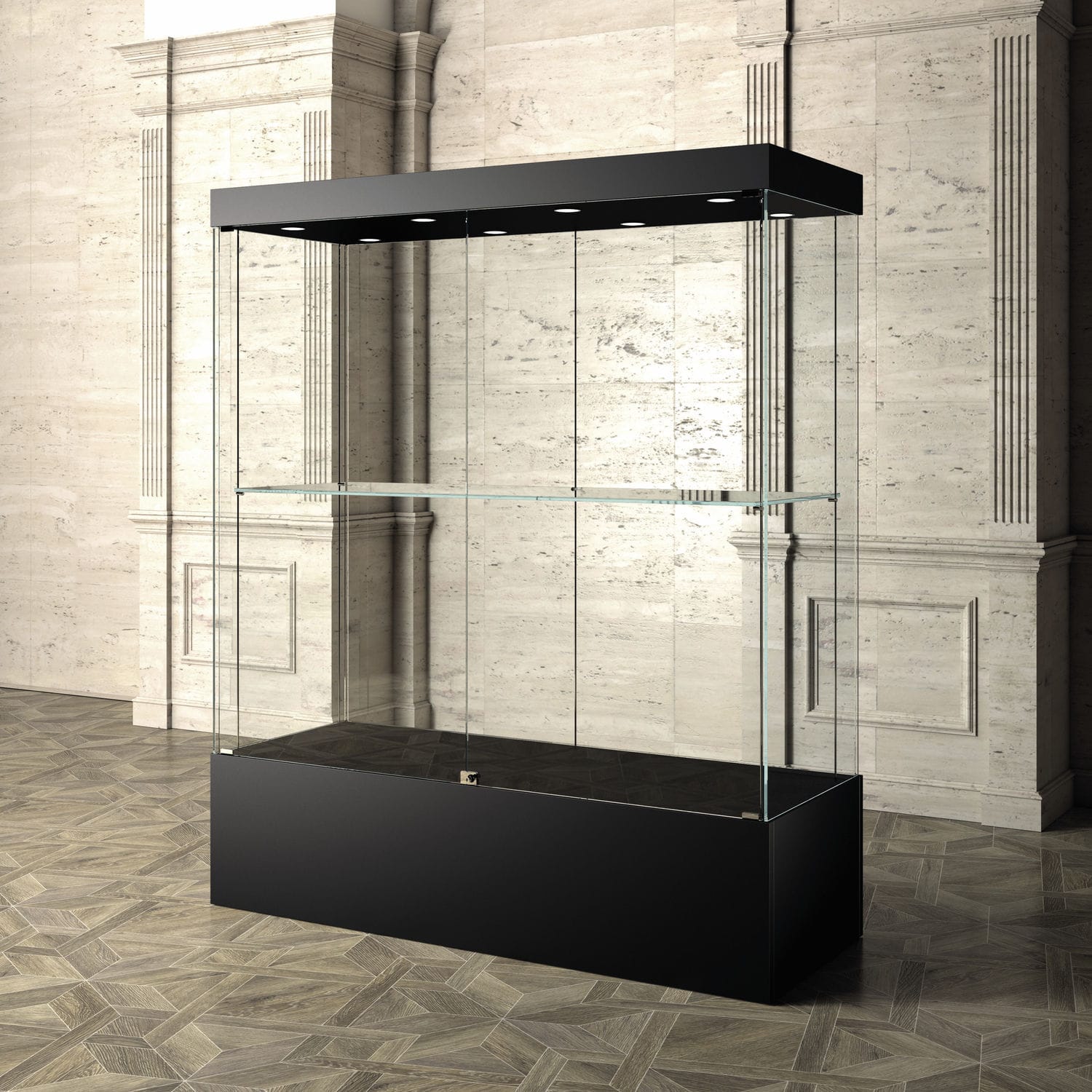 Moderne Vitrine - MU/160 - Italvetrine - Hartglas / Laminat / beleuchtet