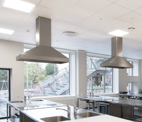 Abgehängte Decke / Steinwolle - BOXER™ - ROCKFON - Fliese / Platten ...