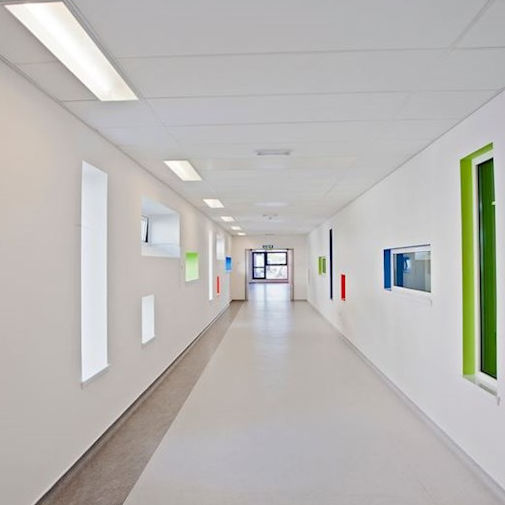 Abgehängte Decke / Steinwolle - MEDICARE® STANDARD - ROCKFON - Fliese ...