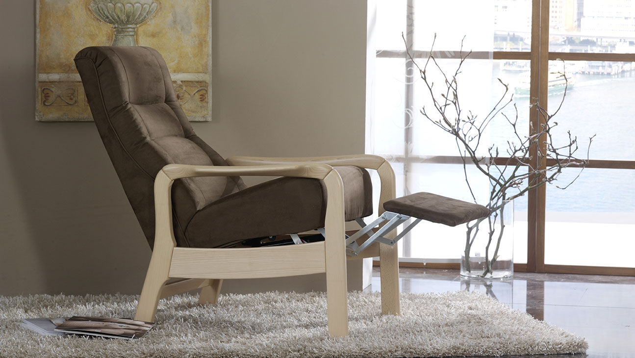 Moderner Relaxsessel - 7662 - Himolla Polstermöbel - Holz / Stoff ...