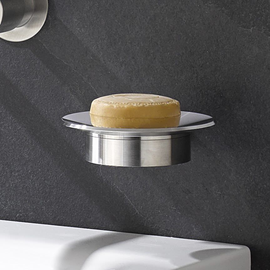 Wandmontierter Seifenhalter - ATSML - PHOS Design GmbH - Edelstahl