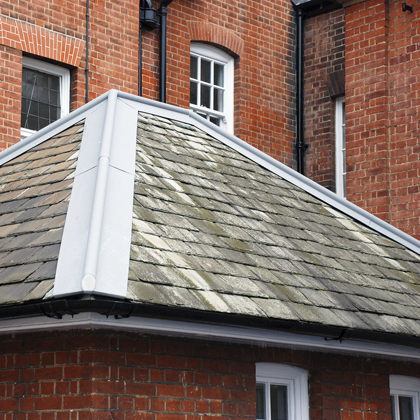 Zinkdach - THE SESSIONS HOUSE - Peters Roofing - Ziegeloptik / plan