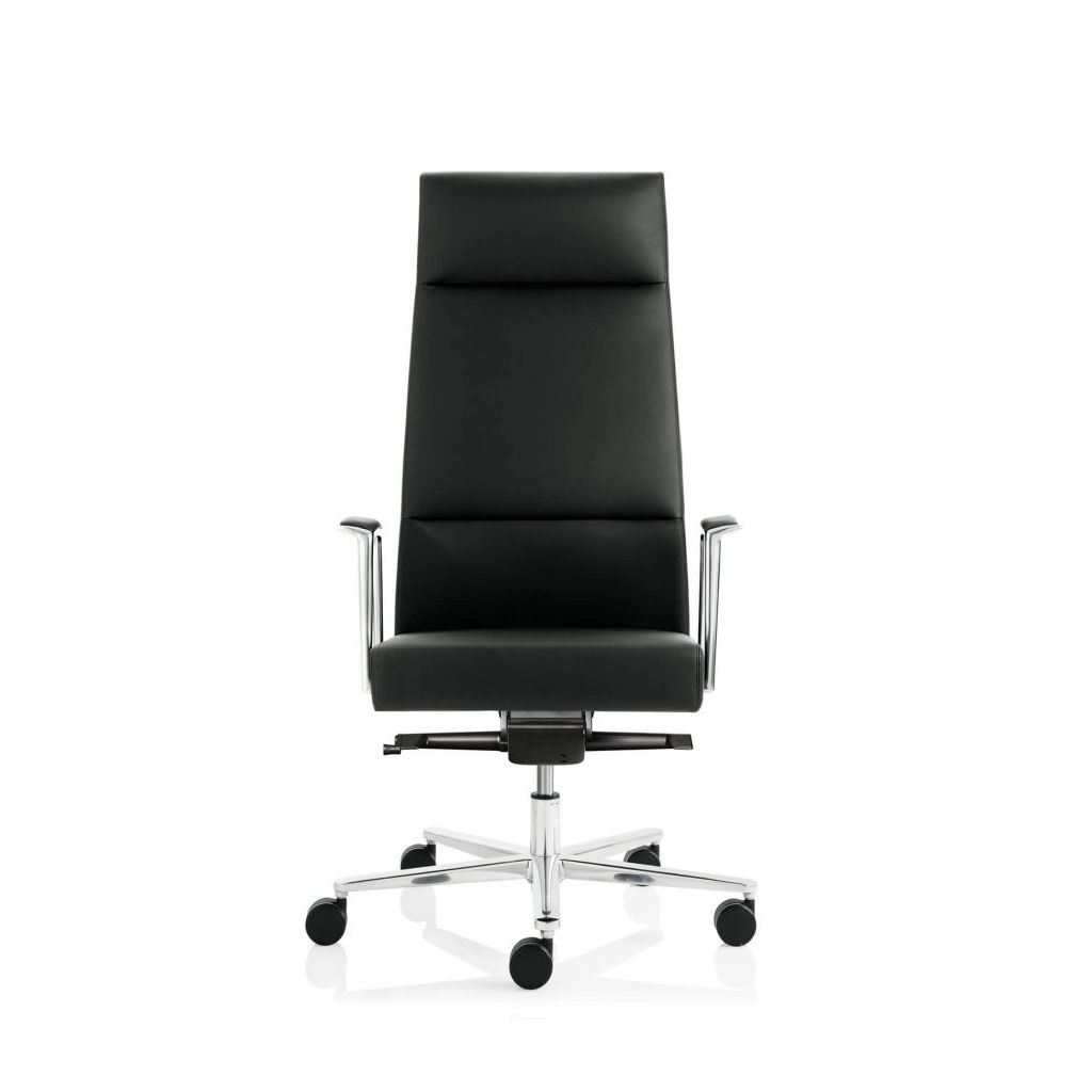 Moderner Chefsessel - MAX - Frezza - Leder / Holz / Stahl