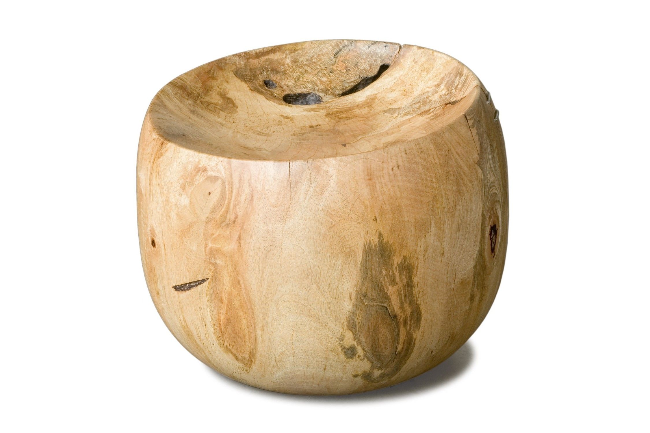 Moderner Hocker - TROY - Rotsen Furniture - Holz / mit Mittelfuß / aus ...