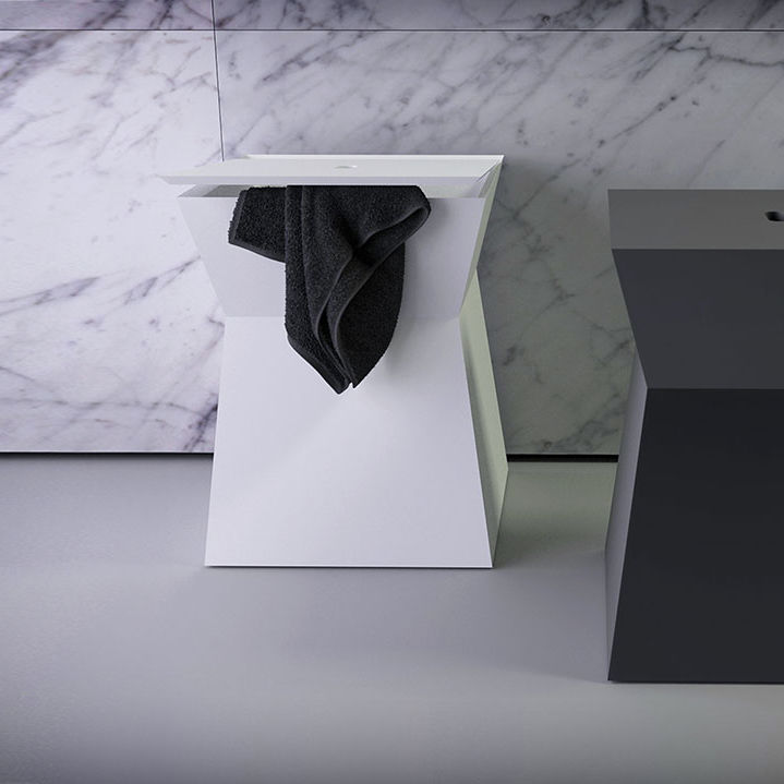 Moderner Hocker - SQUARE - KNIEF & CO. GmbH - Mineralwerkstoff / für ...