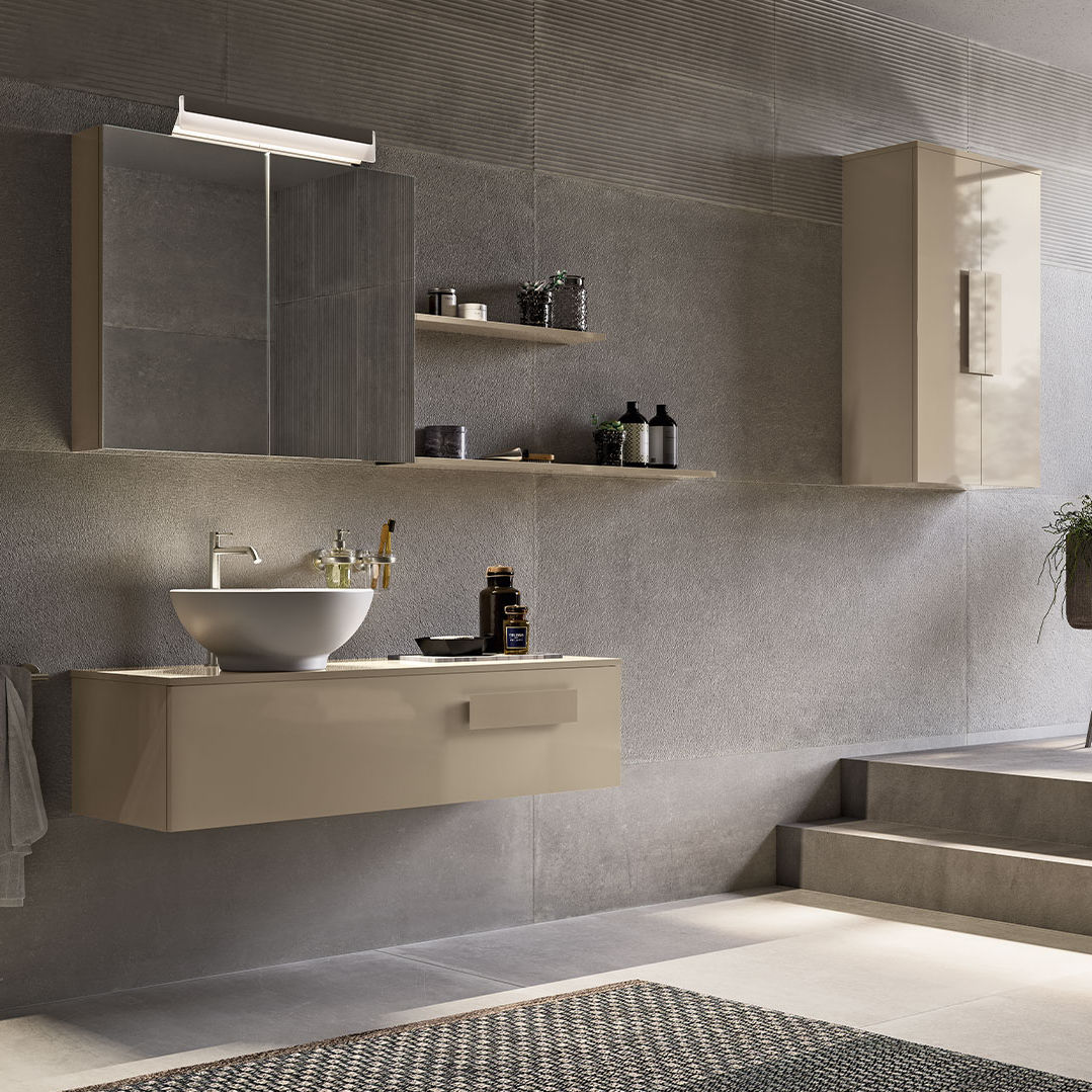 Wandhängender Waschtisch-Unterschrank - STREET - Inda - Holz / modern ...