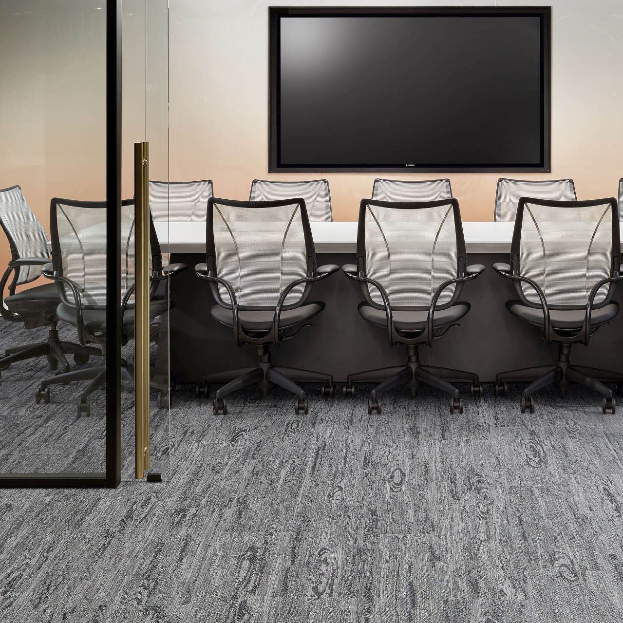 Glasfaser-Bodenbelag - TEAK - 2TEC2 - Vinyl / PET / für den Innenraum