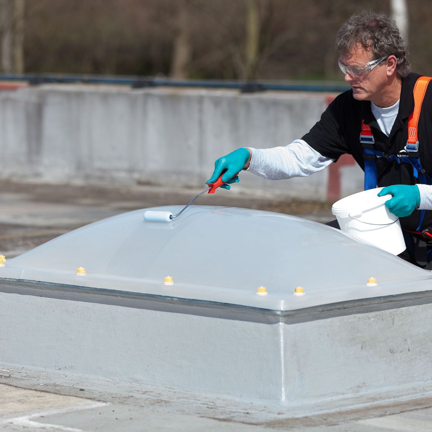 Schutzputz - KEMPEROL FALLSTOP - KEMPER SYSTEM - für Dach / Synthetik