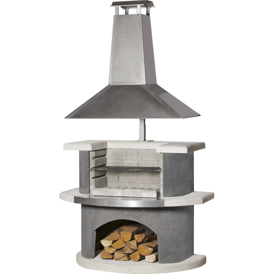 Holzkohle-Gartengrill - ZÜRICH - Buschbeck - Holz / festinstalliert ...