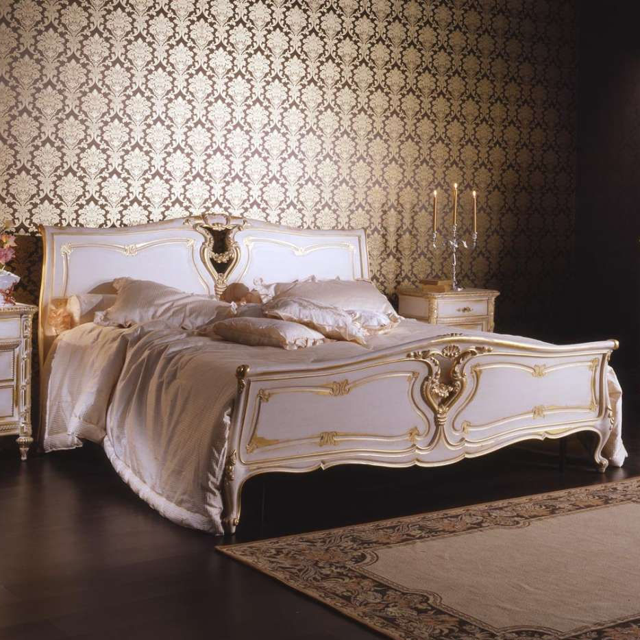 Doppelbett - white and gold - VIMERCATI MEDA LUXURY CLASSIC FURNITURE ...