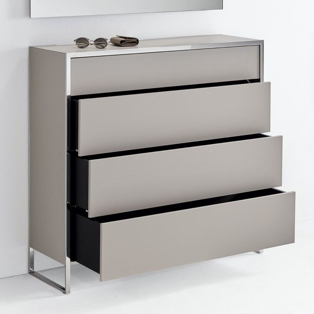 Moderne Kommode - Smart - YOMEI - Holz / Metall / Leder