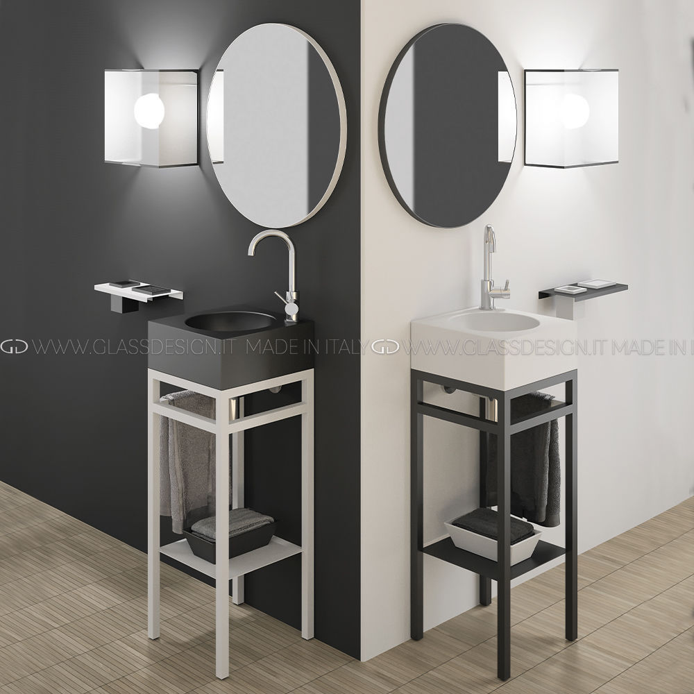 Freistehender Waschtisch-Unterschrank - ONE PLUS - GLASS DESIGN Srl ...