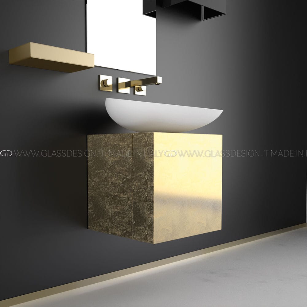 Wandhängender Waschtisch-Unterschrank - CUBUS - GLASS DESIGN Srl ...