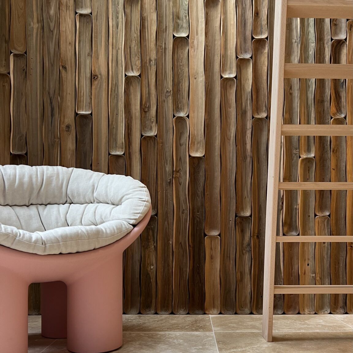 Dekorplatte für Wand - Wicker Teak - WONDERWALL STUDIOS - Verkleidung ...