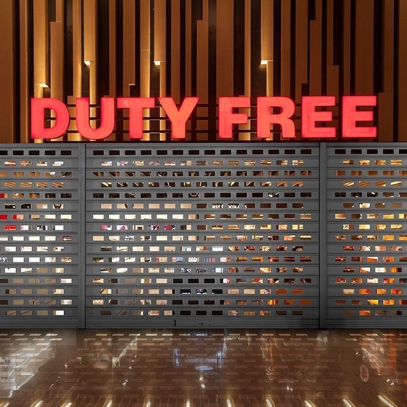 Rolltor aus Metall / für Einzelhandel - FLEXIDOOR SA - für Ladenbau