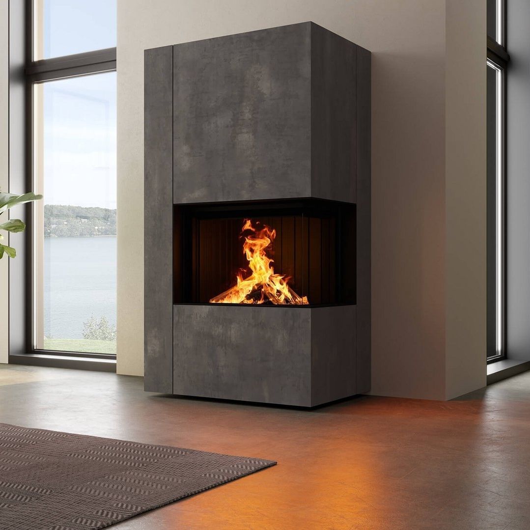 Holzkamin - Apollon 2R - Spartherm - The Fire Company - selbsttragend ...
