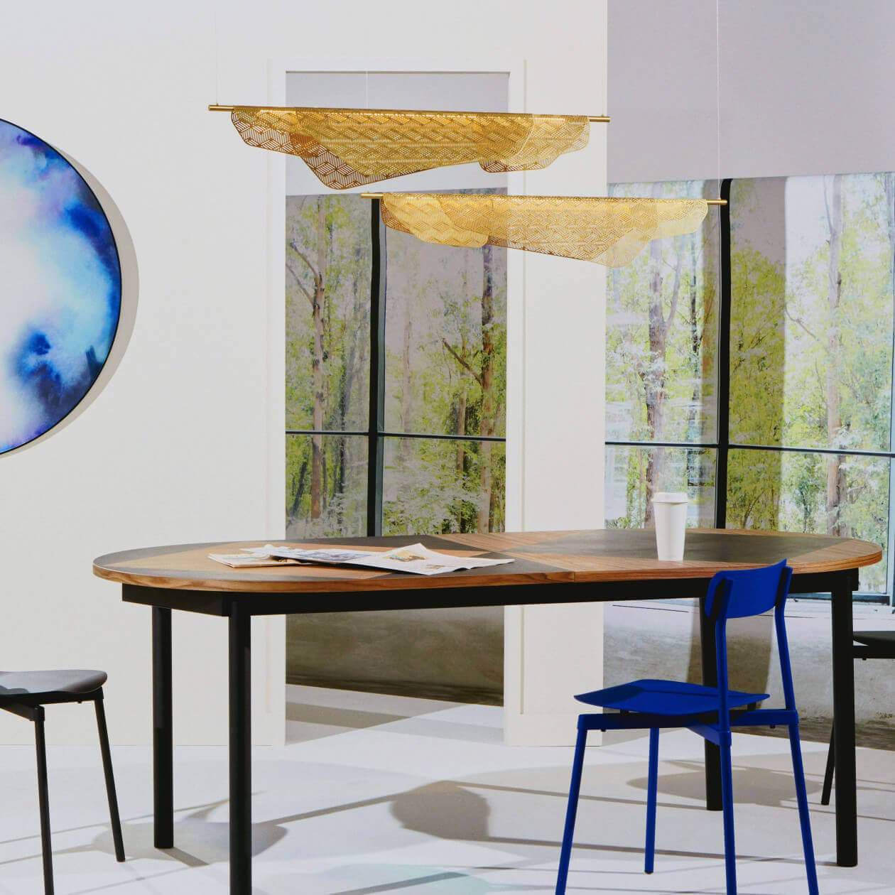 Hängelampe - MEDITERRANEA - Petite Friture - Messing / gebürstetes ...