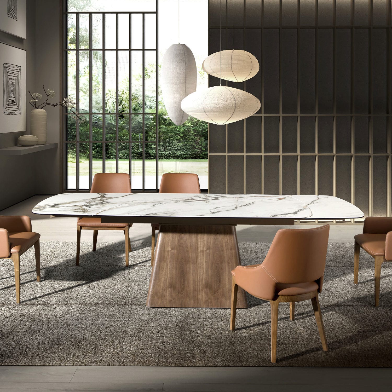 Moderner Esstisch - 1158 - Angel Cerdá - Feinsteinzeug / Marmor ...