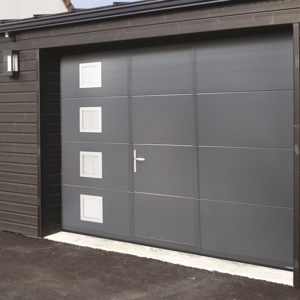 Garagentor / integriertes Tor - La Toulousaine - Sektional / Stahl ...