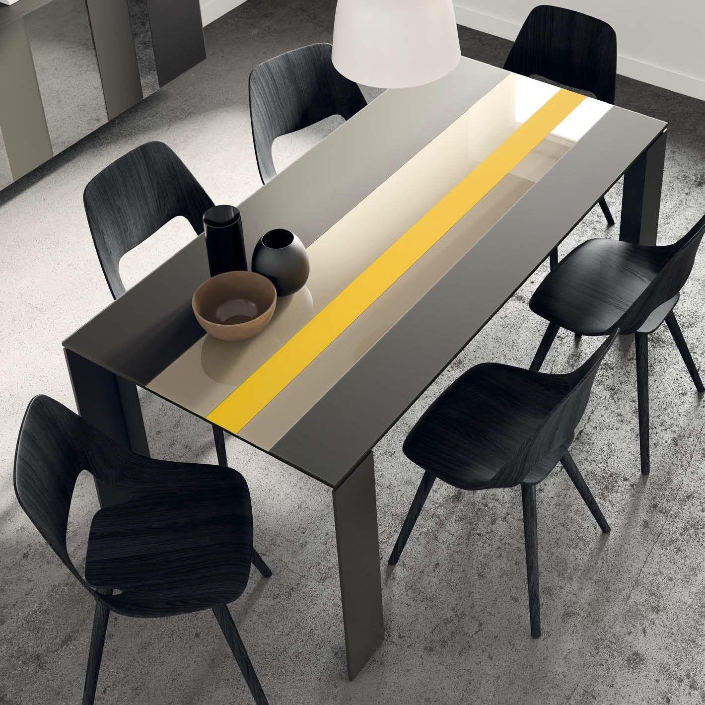 Moderner Esstisch - T11 - VIVE - MUEBLES VERGE S.L. - Holz / Keramik ...