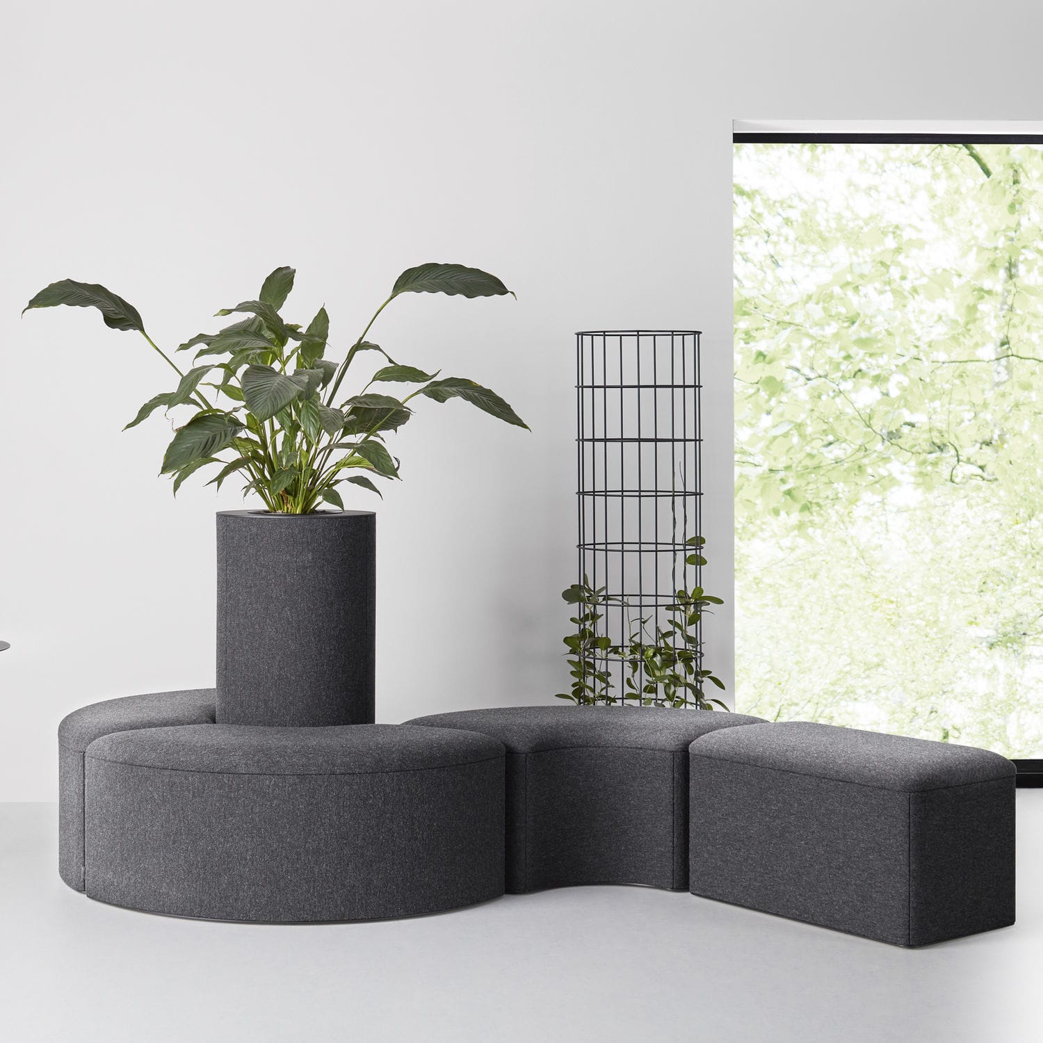 Modulsofa - DB - ABSTRACTA - modern / Stoff / Akustik