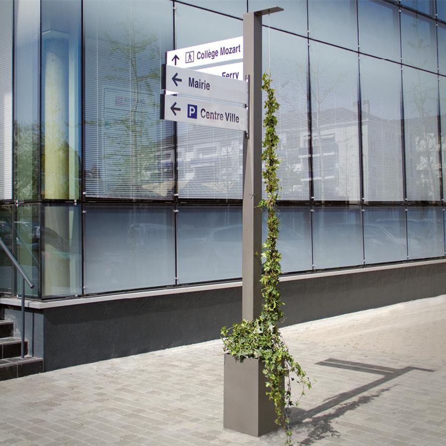 Bodenstehendes Schild - HEDERA - ATECH - Stahl / zur Orientierung ...