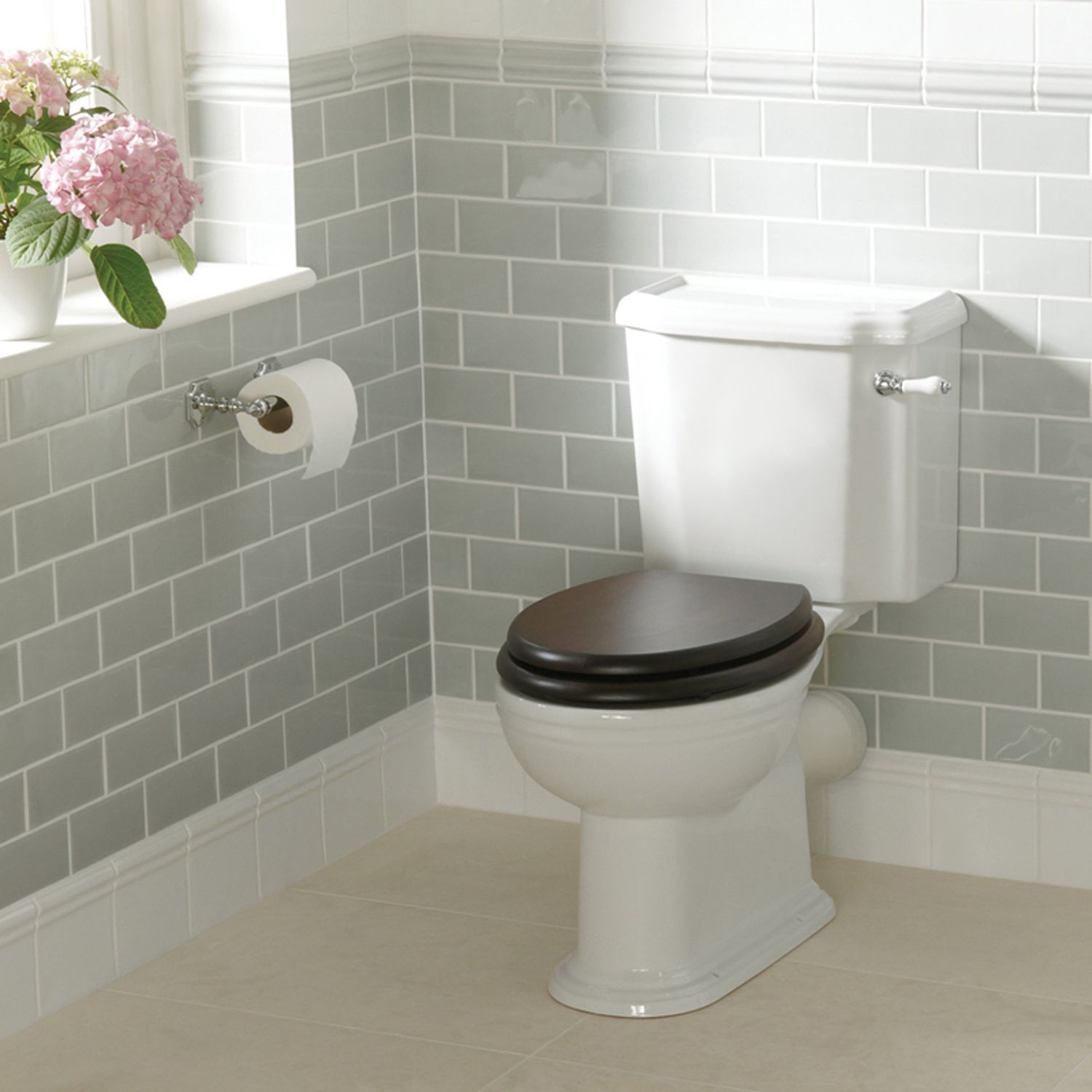 Monoblock-WC - 240.06500 + 240.06560 - Aqua Prestige - Porzellan / für ...