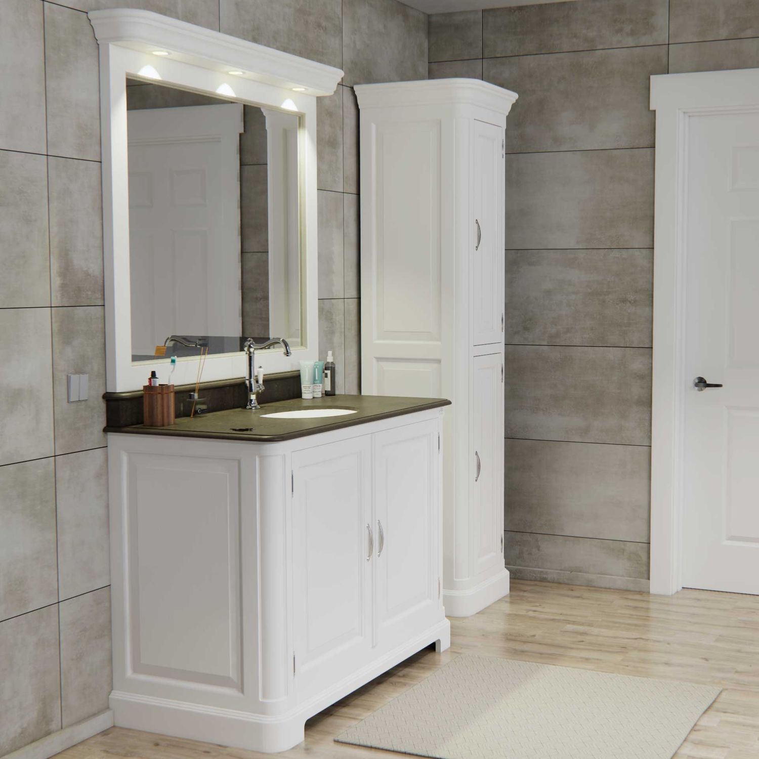 Freistehender Waschtisch-Unterschrank - REGENT 121 - Aqua Prestige ...