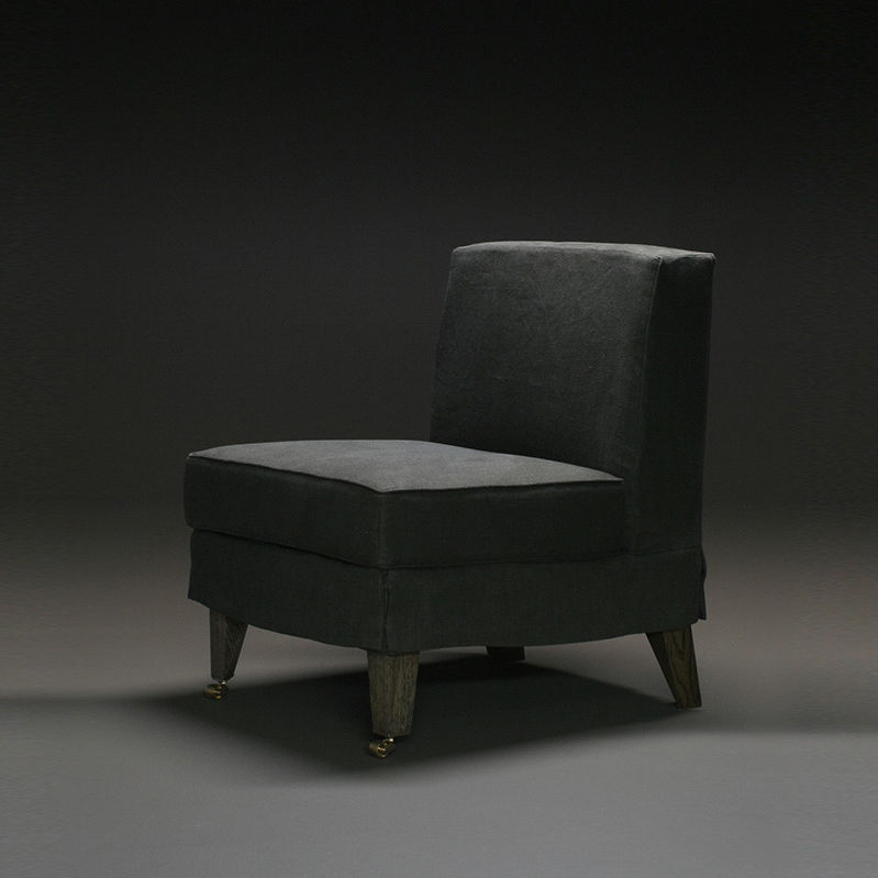 Moderner Kaminsessel - RUE DU BAC - Ecart International - Stoff / Holz ...