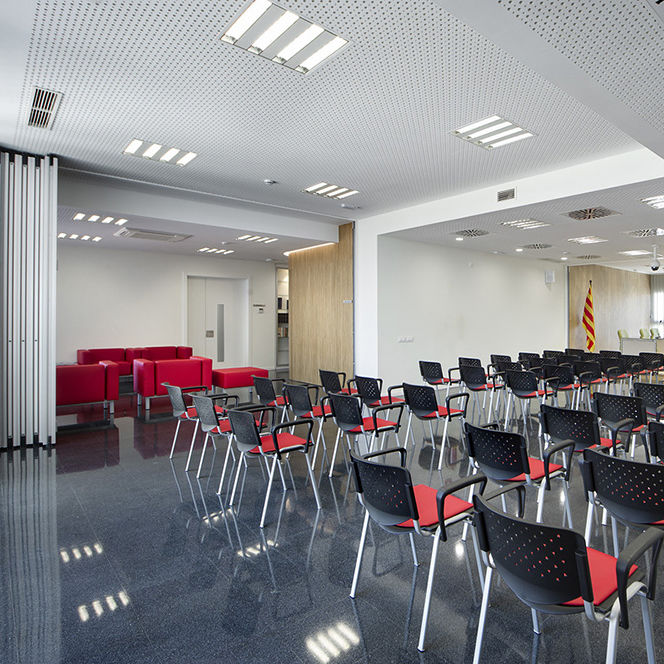 Mobile Trennwand - DINOR - modular / wandhängend / mit Glasfront