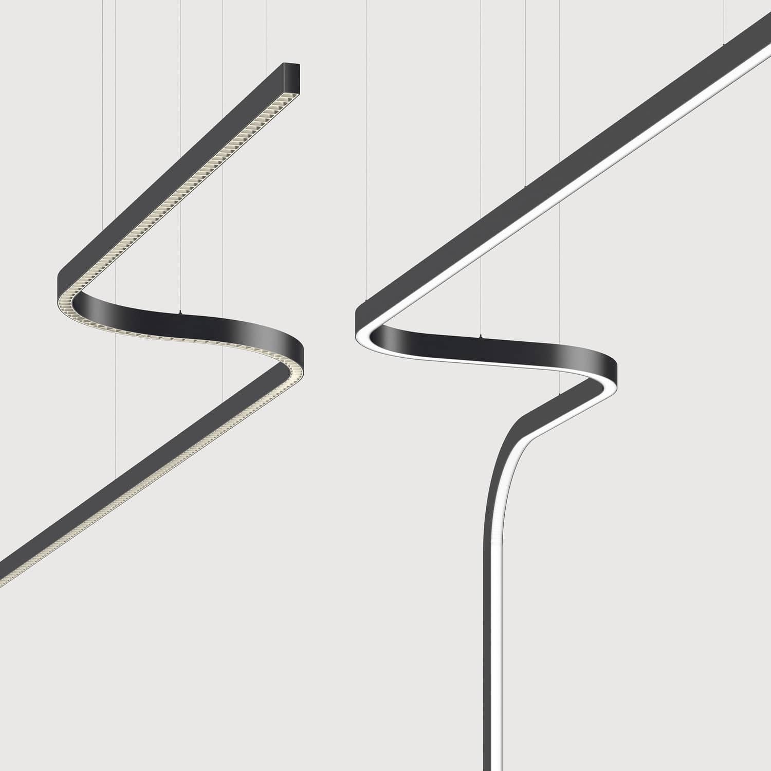 Hängeleuchte - LIQUID LINE GX/PX - Lightnet GmbH - LED / linear / gebogen